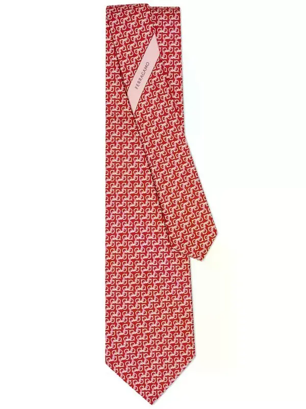 FERRAGAMO Printed Silk Tie