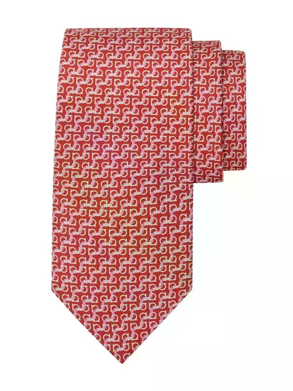 FERRAGAMO Printed Silk Tie