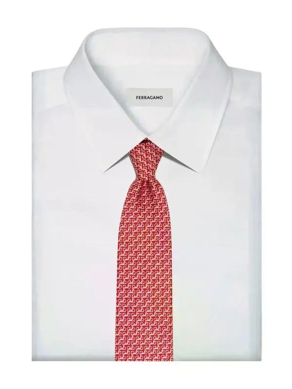 FERRAGAMO Printed Silk Tie