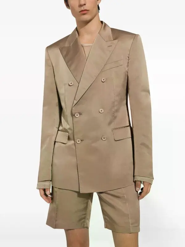 Dolce & Gabbana Duchesse Double-breasted Blazer - Brown