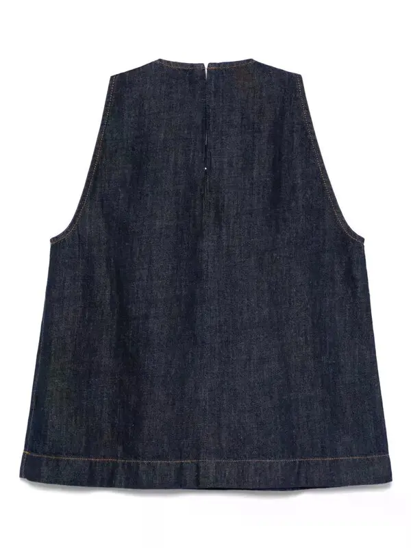 7 For All Mankind Denim Sleeveless Top