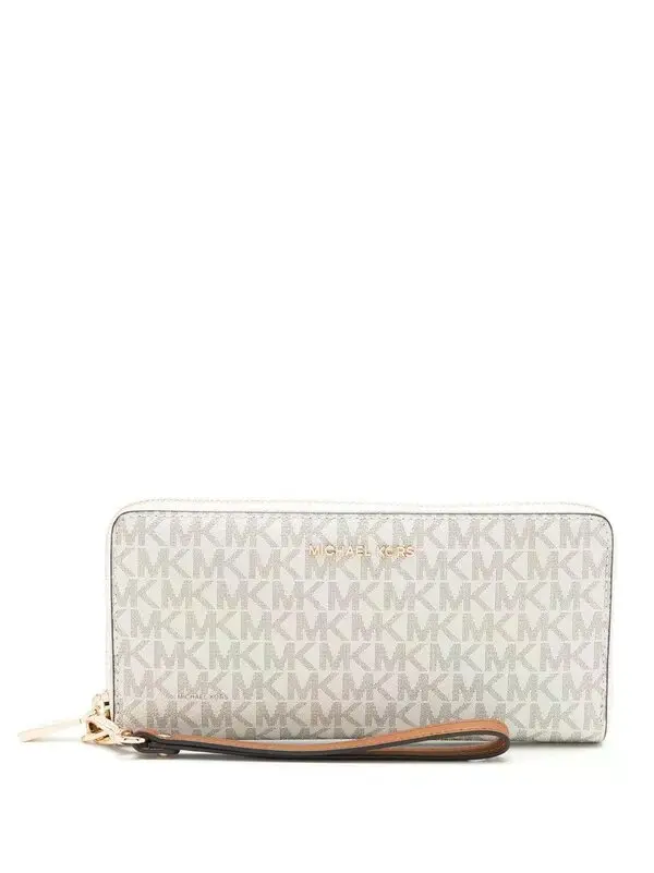 Michael Kors Jet Set Monogram Wallet - Neutrals