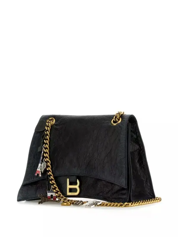 Balenciaga Crush Chain Shoulder Bag - Black