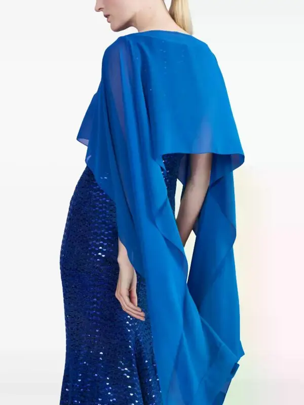 Talbot Runhof Georgette Cape