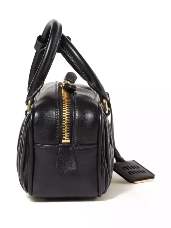 Miu Miu Arcadie Matelassé Tote Bag - Black