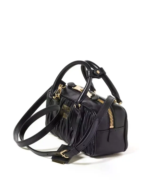 Miu Miu Arcadie Matelassé Tote Bag - Black