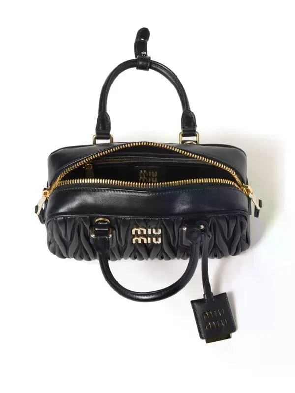 Miu Miu Arcadie Matelassé Tote Bag - Black
