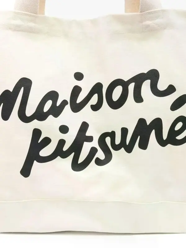 Maison Kitsuné Logo-print Tote Bag