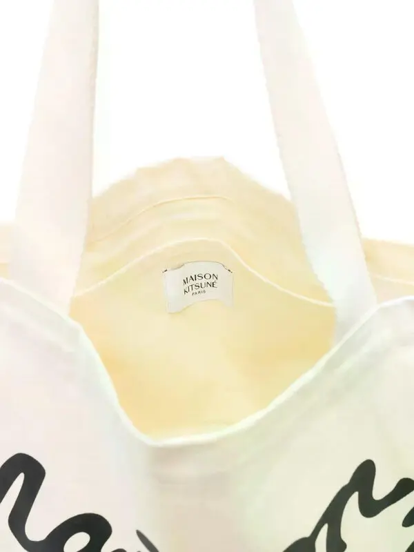 Maison Kitsuné Logo-print Tote Bag