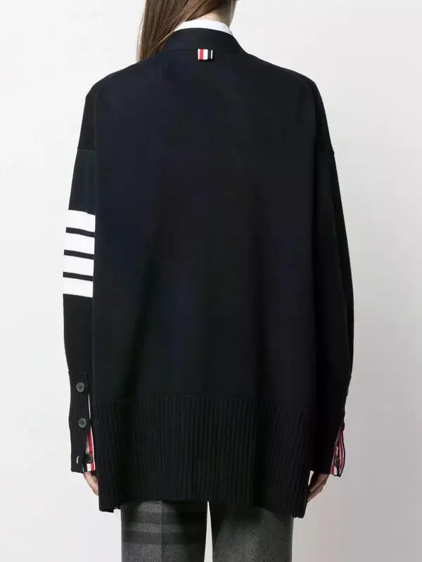 Thom Browne Oversized 4-bar Stripe Cardigan