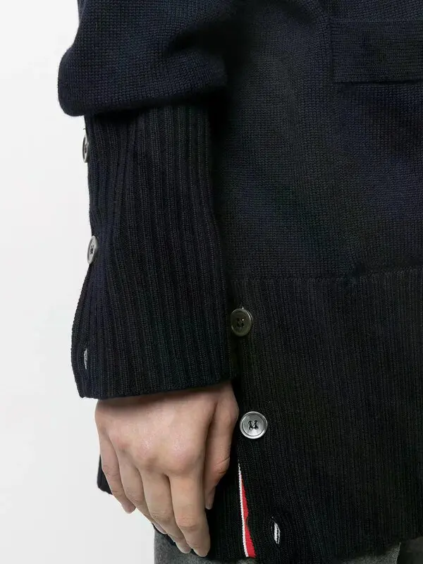 Thom Browne Oversized 4-bar Stripe Cardigan
