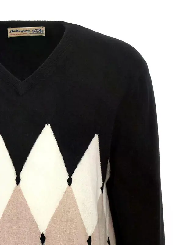 BALLANTYNE Argyle-intarsia Sweater