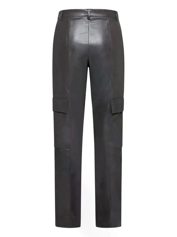 KAOS Straight-leg Faux Leather Trousers