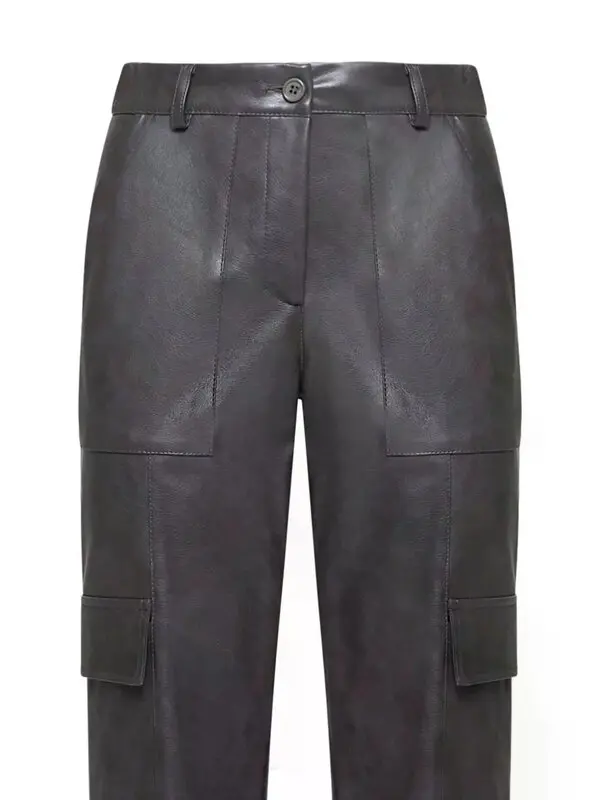 KAOS Straight-leg Faux Leather Trousers