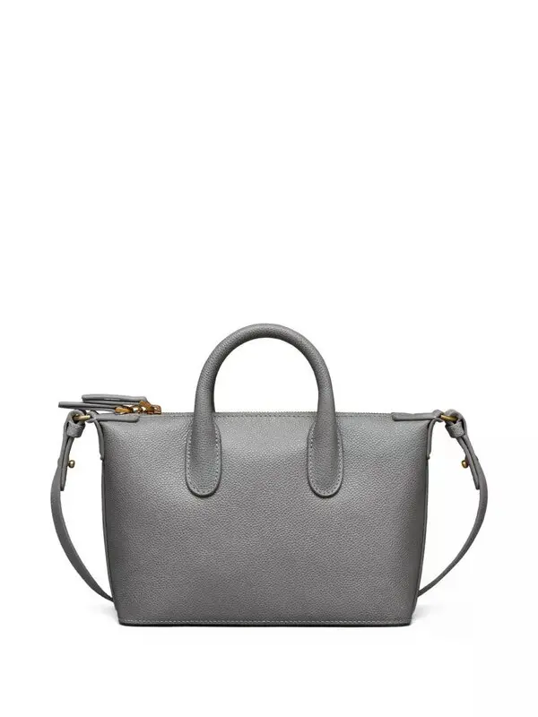 Thom Browne Leather Tote Bag - Grey