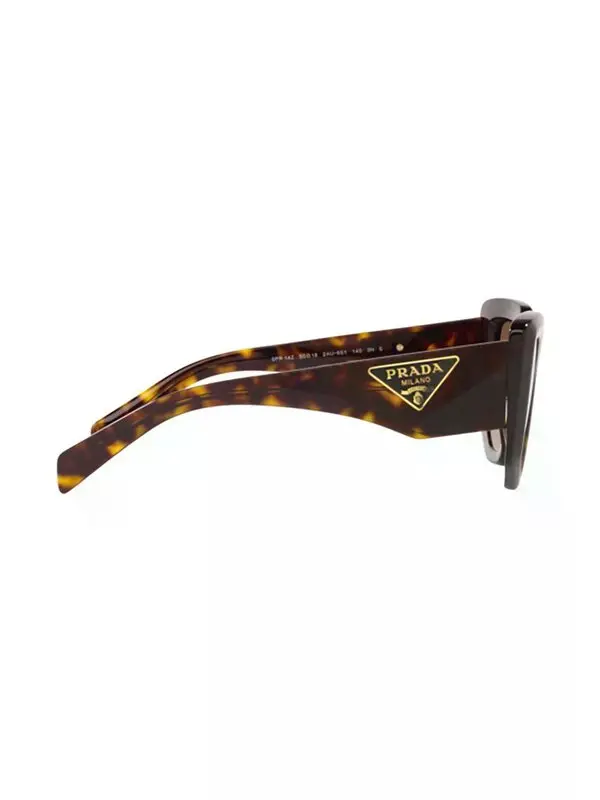 Prada Tortoiseshell-effect Square Sunglasses - Brown