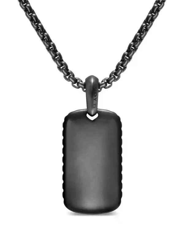David Yurman Chevron Tag Necklace