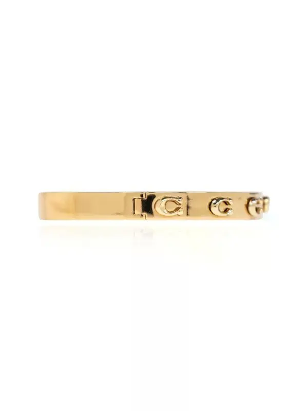 COACH Logo-plaque Bangle Bracelet