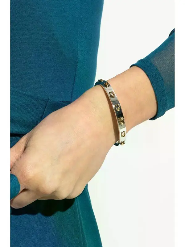 COACH Logo-plaque Bangle Bracelet