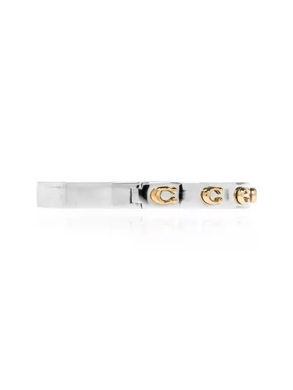 COACH Logo-plaque Bangle Bracelet