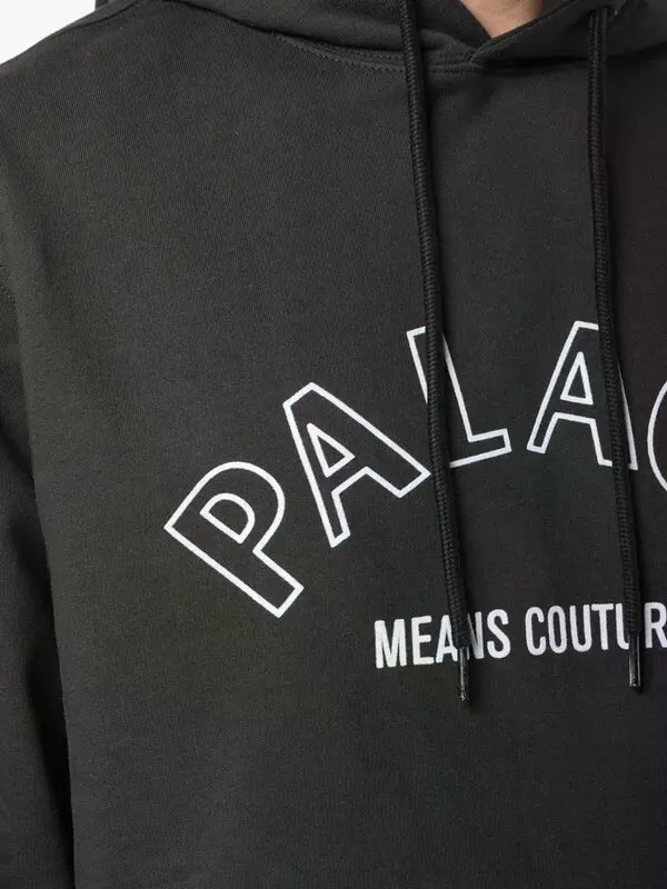 PALACE Couture Drawstring Hoodie - Black