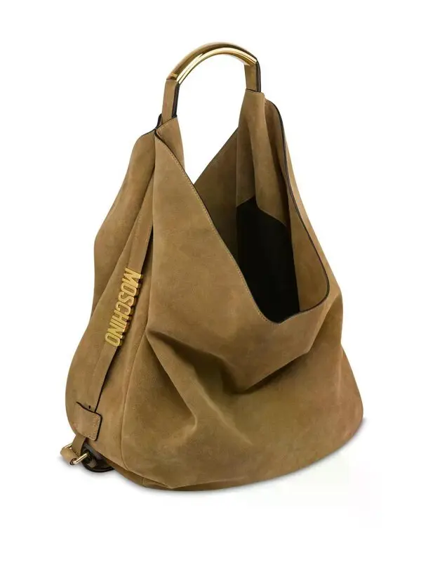 Moschino Large Handle Me Shoulder Bag - Neutrals