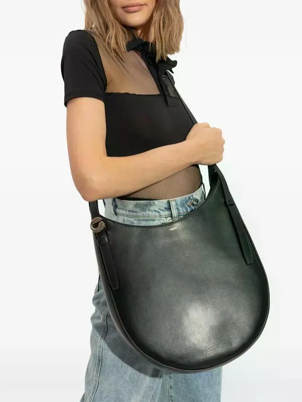 Coperni Leather Shoulder Bag - Black