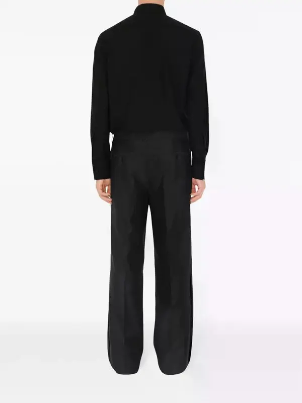 Burberry Cotton Tuxedo Shirt - Black