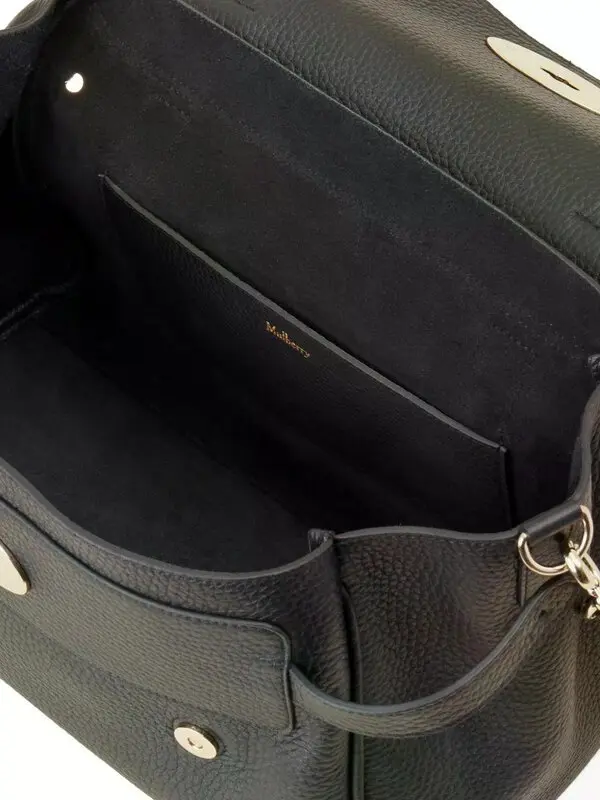 Mulberry Alexa Braided Handle Buckle Tote Bag - Black