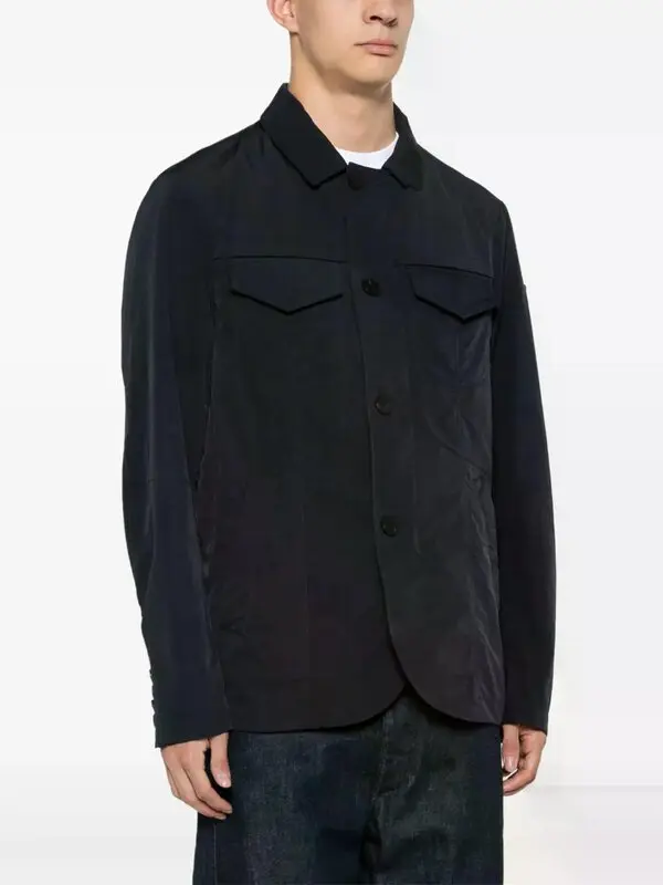 Peuterey Logo-appliqué Shell Jacket - Blue