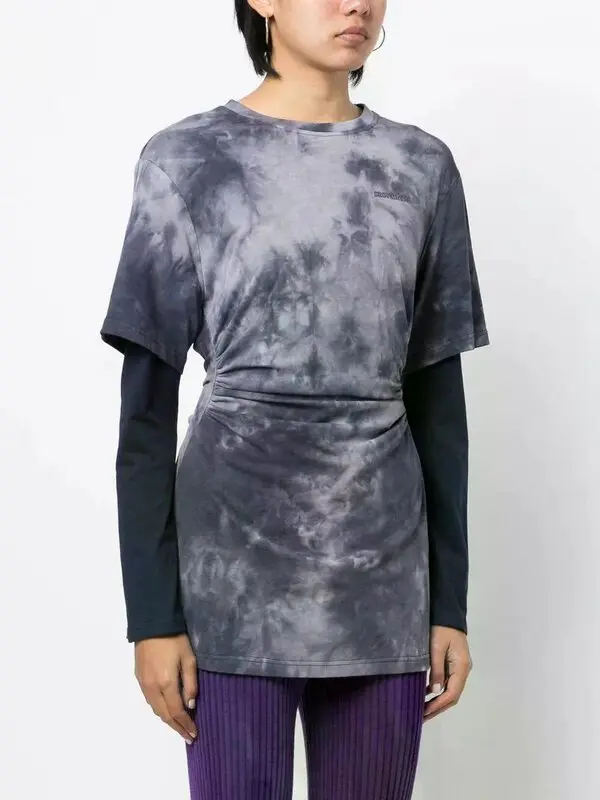 GROUND ZERO Tie-dye Long-sleeve T-shirt