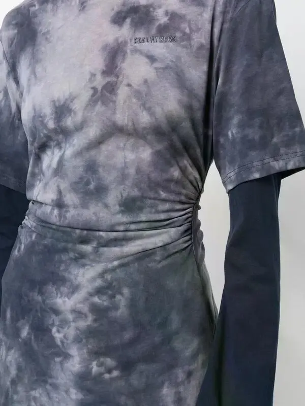 GROUND ZERO Tie-dye Long-sleeve T-shirt