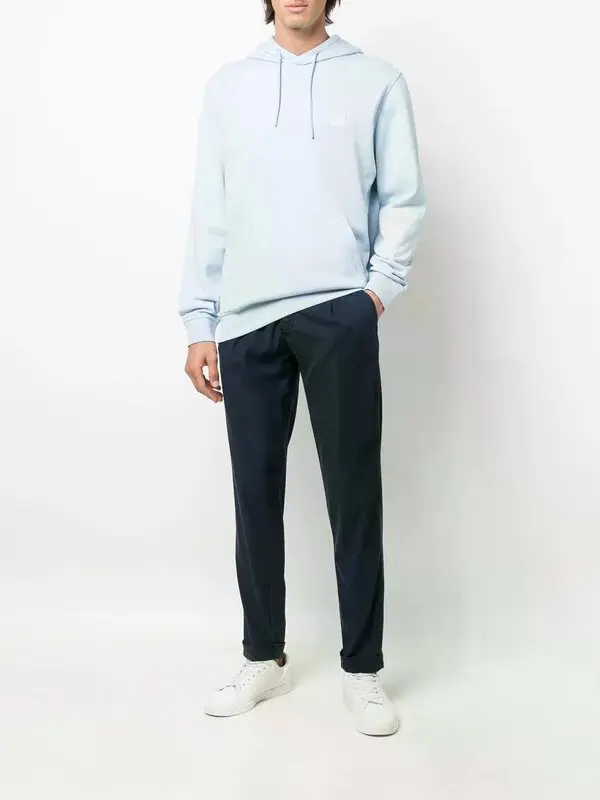 MYTHS Slim-fit Chino Trousers - Blue