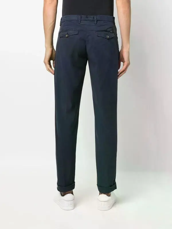 MYTHS Slim-fit Chino Trousers - Blue