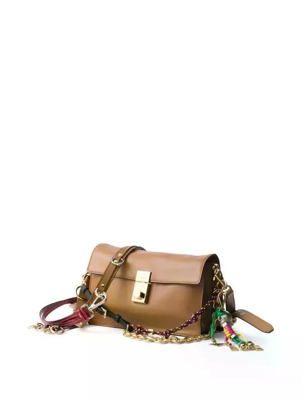 Prada Small Soft Leather Shoulder Bag - Brown