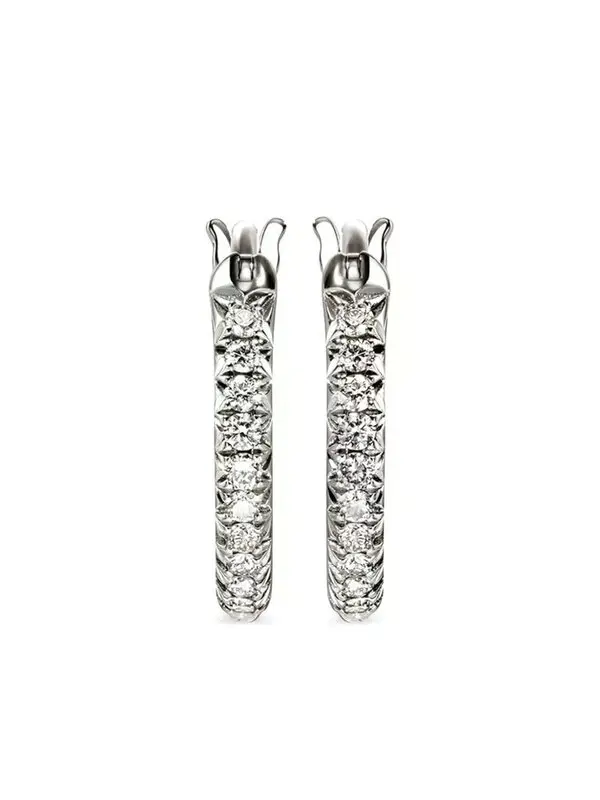 John Hardy Essentials Diamond Hoop Earrings