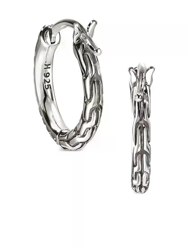 John Hardy Essentials Diamond Hoop Earrings