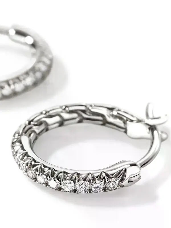 John Hardy Essentials Diamond Hoop Earrings