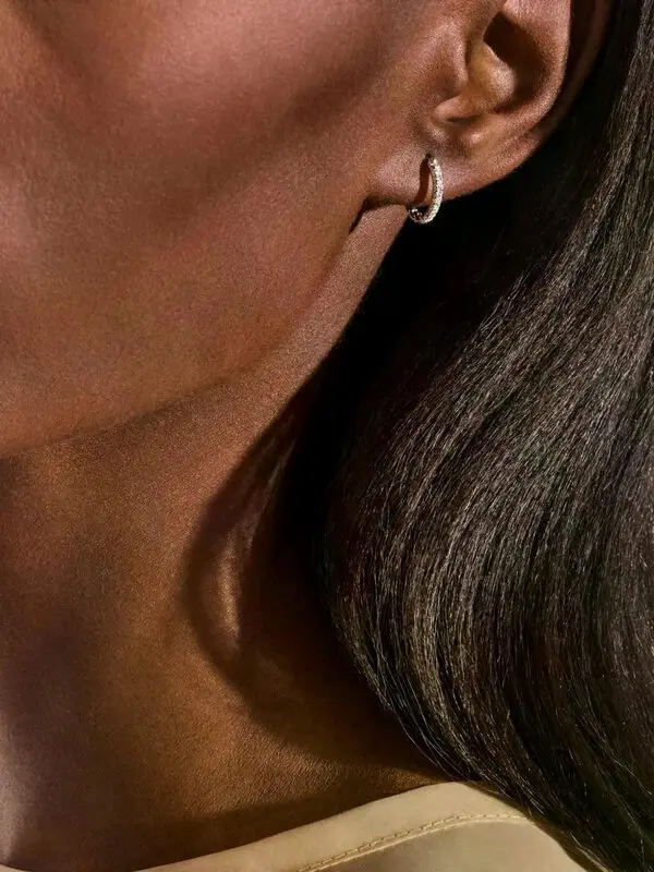 John Hardy Essentials Diamond Hoop Earrings