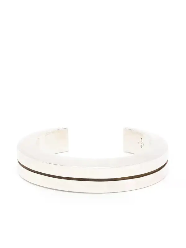 PARTS OF FOUR Crescent Crevice Bracelet - Silver