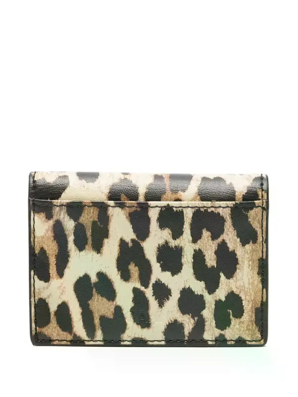 GANNI Leopard-print Wallet
