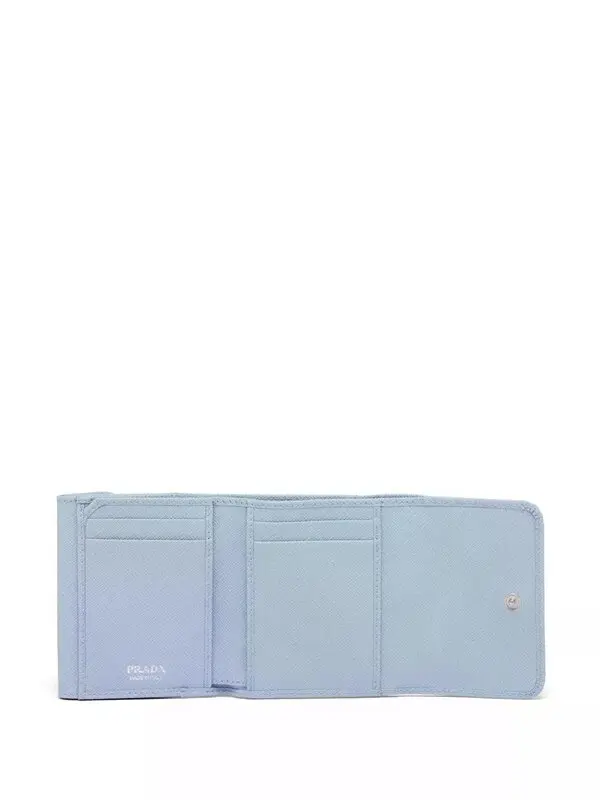 Prada Small Leather Wallet - Blue