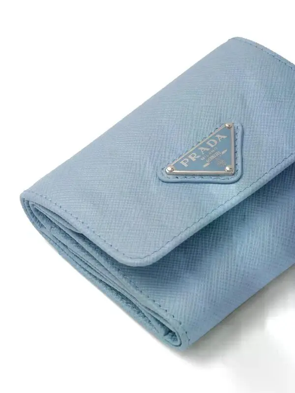 Prada Small Leather Wallet - Blue