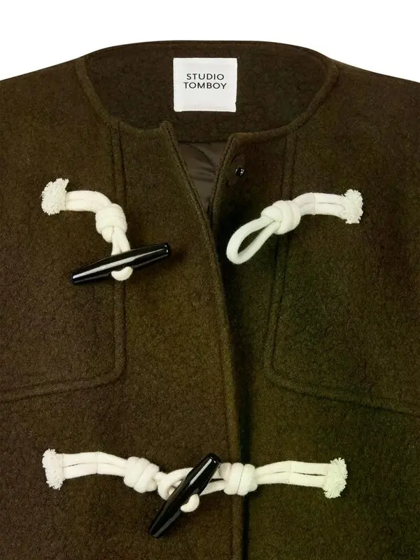 STUDIO TOMBOY Toggle-fastening Round-neck Jacket