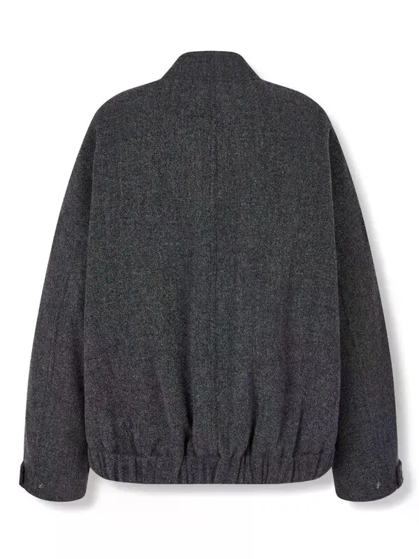 STUDIO TOMBOY Textured Wool-blend Press-stud Jacket