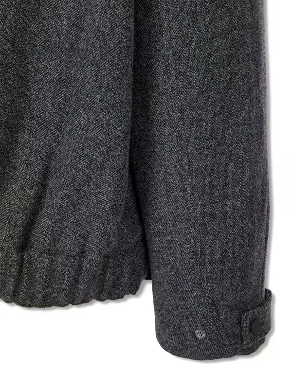 STUDIO TOMBOY Textured Wool-blend Press-stud Jacket