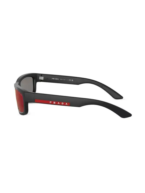 Prada Printed Rectangle-frame Sunglasses