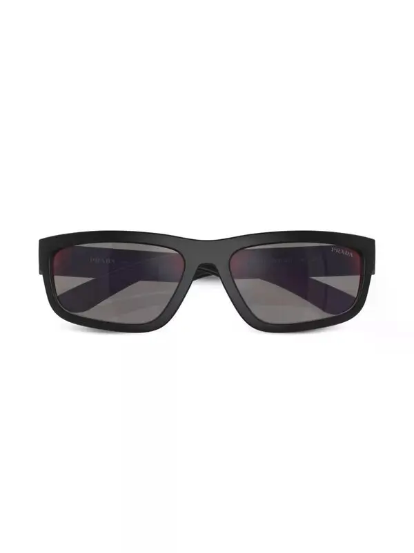 Prada Printed Rectangle-frame Sunglasses