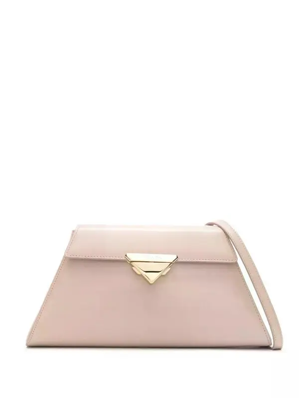 Prada Triangle-logo Leather Shoulder Bag - Pink