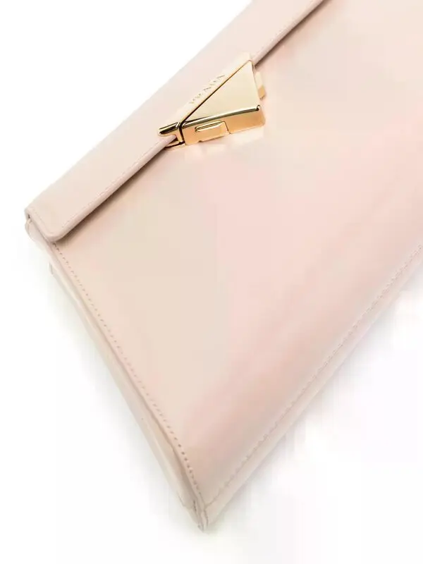 Prada Triangle-logo Leather Shoulder Bag - Pink
